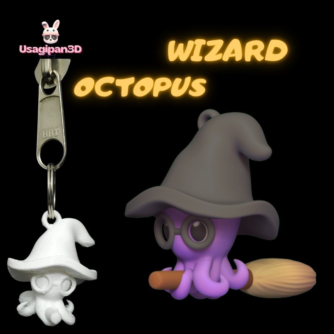 Wizard Octopus 3D model 3D printable | CGTrader