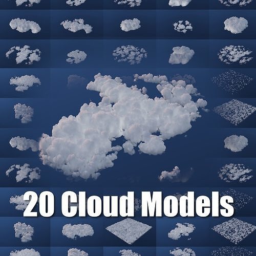 3D Volumetric Cloud Pack 3D model | CGTrader