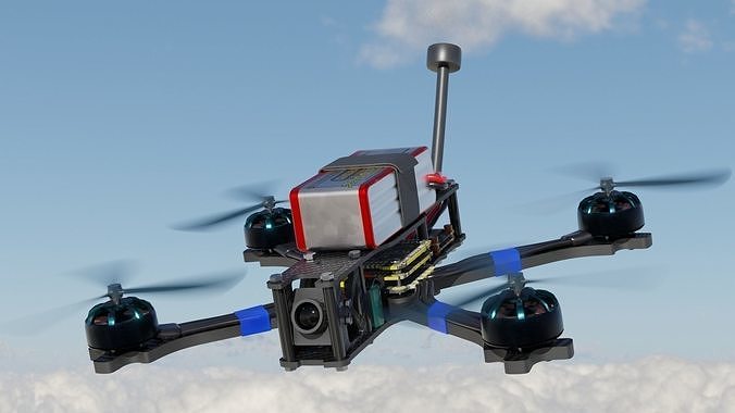 3D model FPV Drone Source One V5 frame VR / AR / low-poly | CGTrader