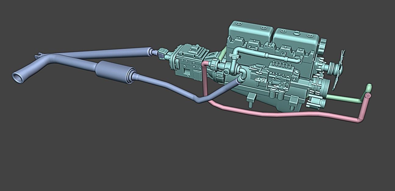 SCANIA 111 TOCO BED CABIN 3D model 3D printable | CGTrader