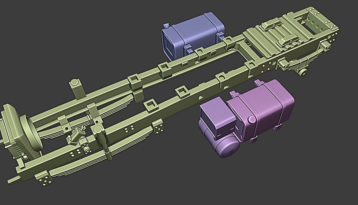 SCANIA 111 TOCO BED CABIN 3D model 3D printable | CGTrader