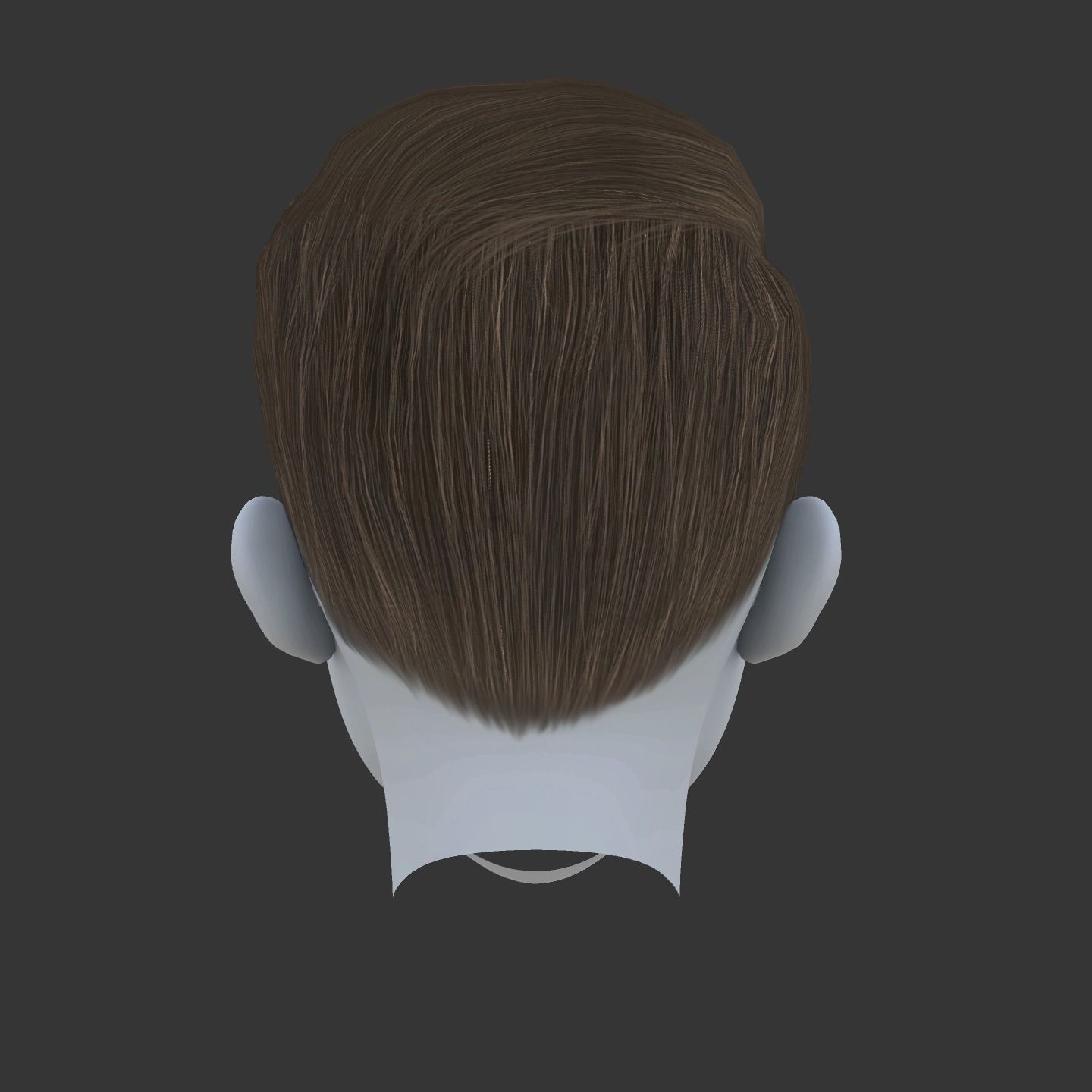 3D model 3D Polygon Hair for game Low-poly 3D model -v3 VR / AR / low ...