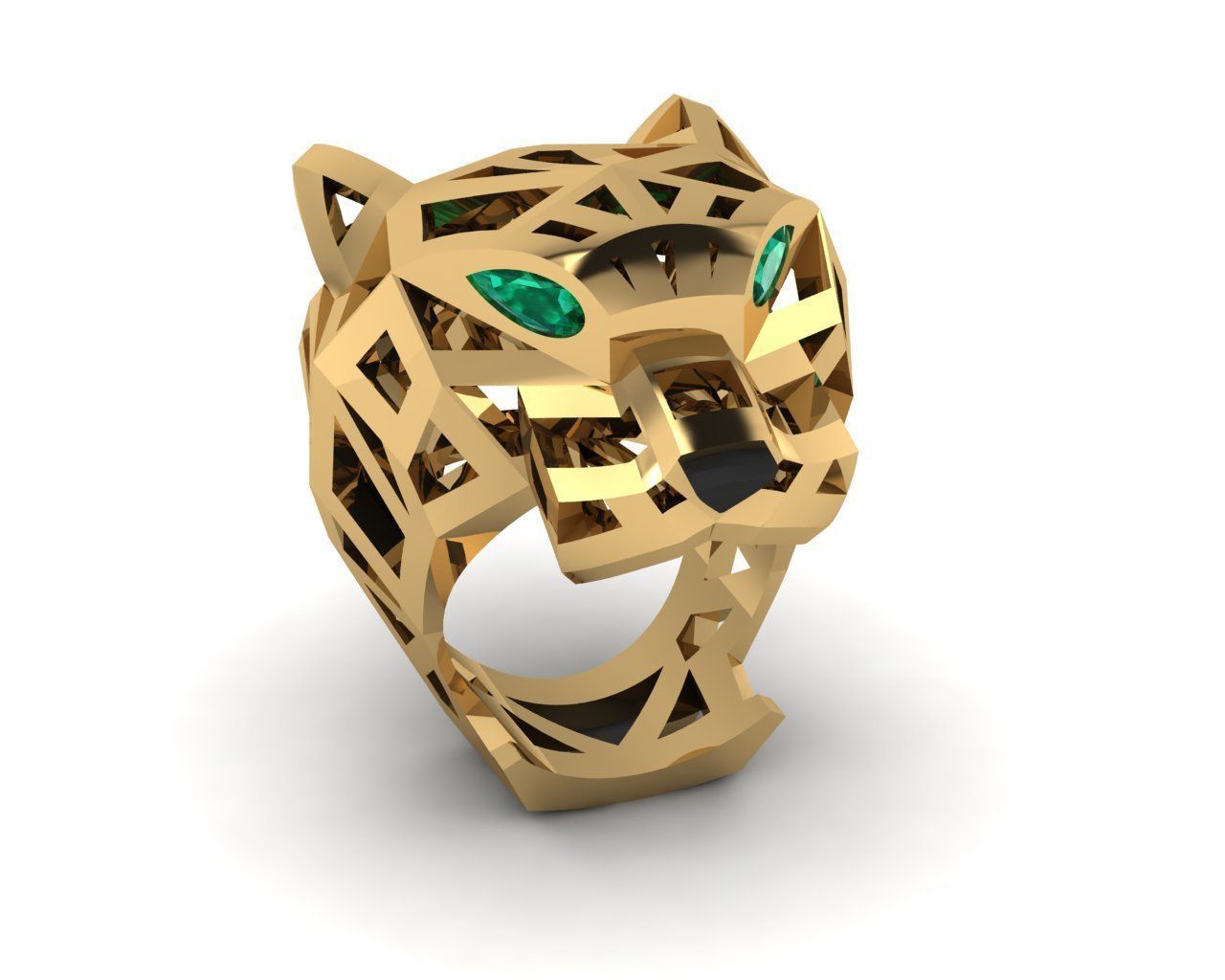 Tiger Leopard Rings 3D model 3D printable | CGTrader