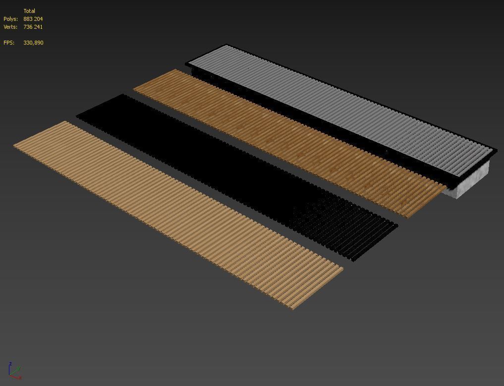 Underfloor radiator corona floor 3D model | CGTrader