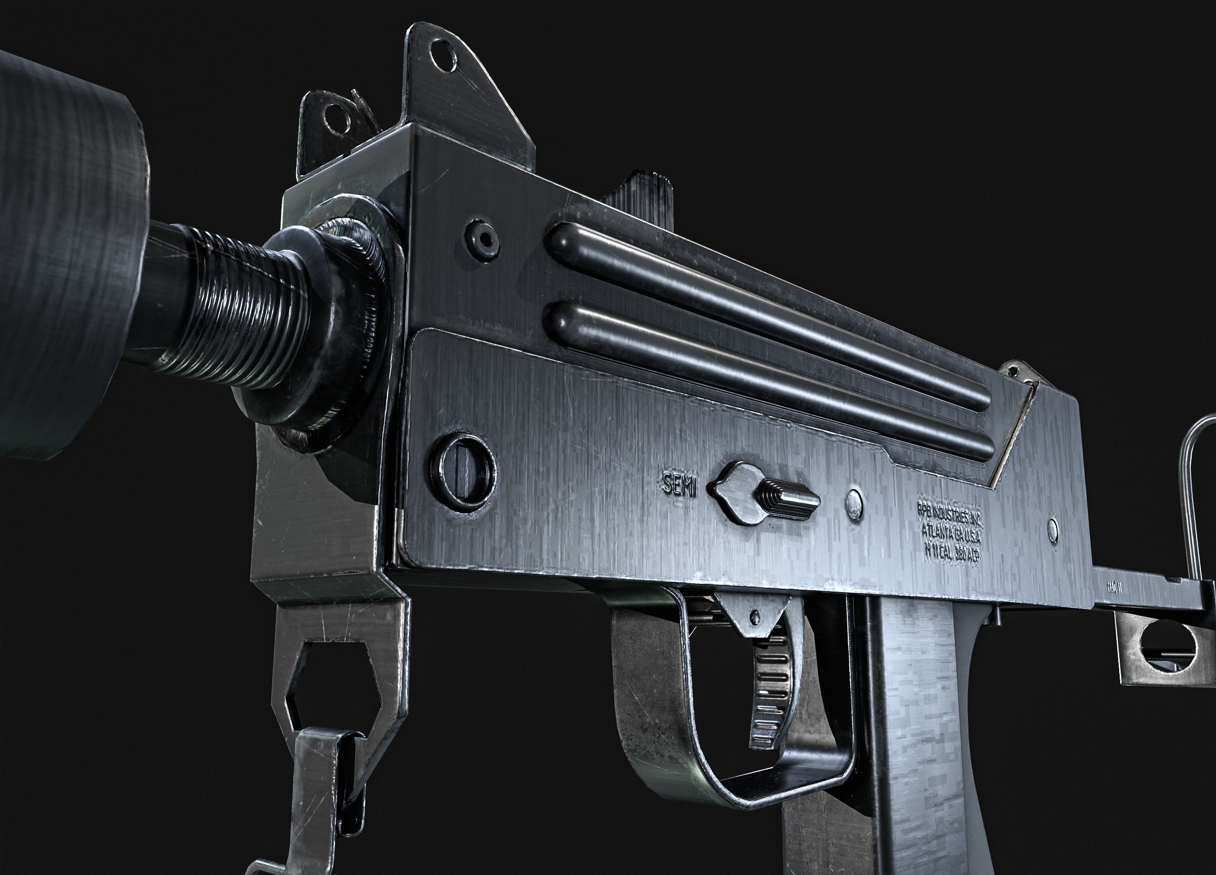 3D model MAC 11 SMG PACK VR / AR / low-poly | CGTrader