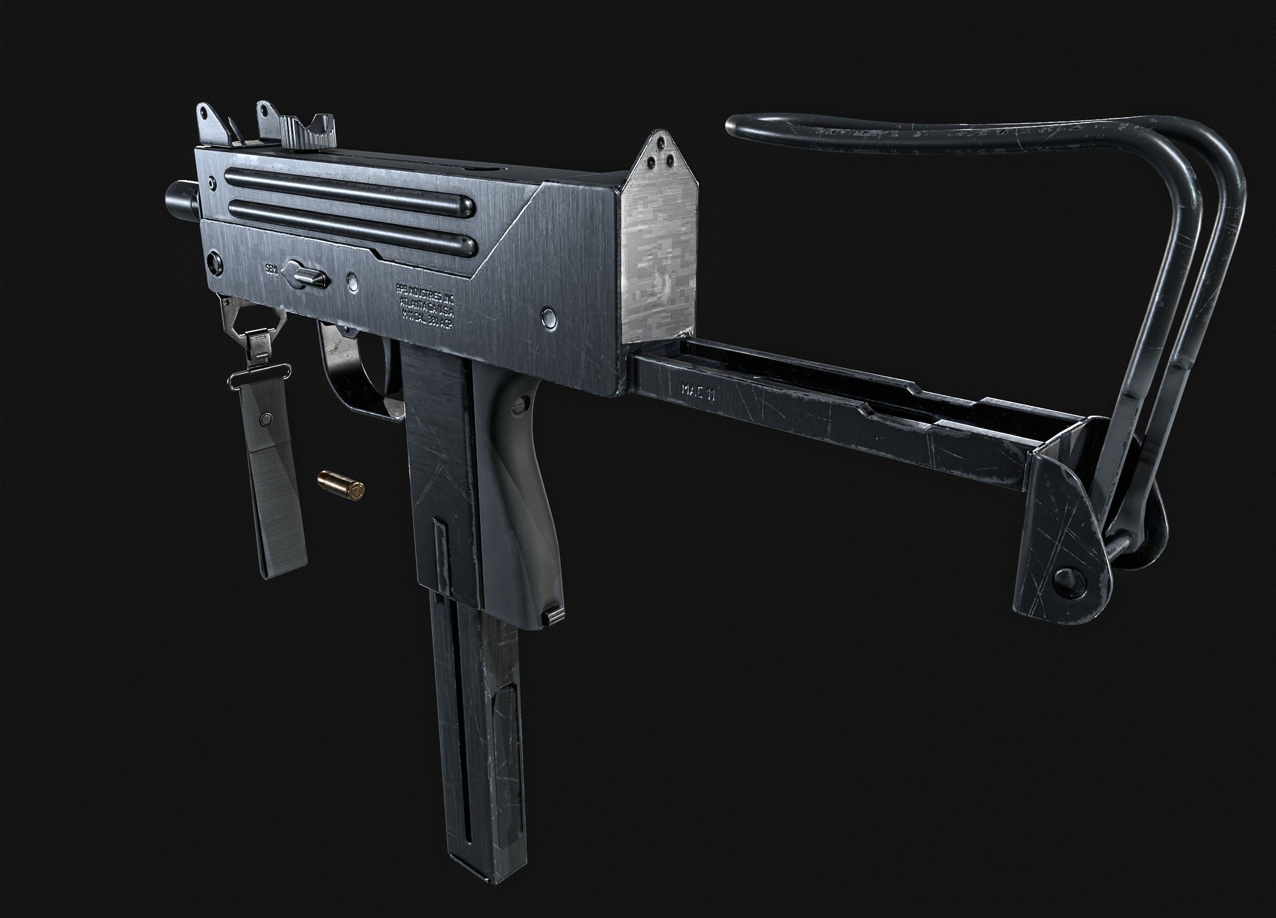 3D model MAC 11 SMG PACK VR / AR / low-poly | CGTrader