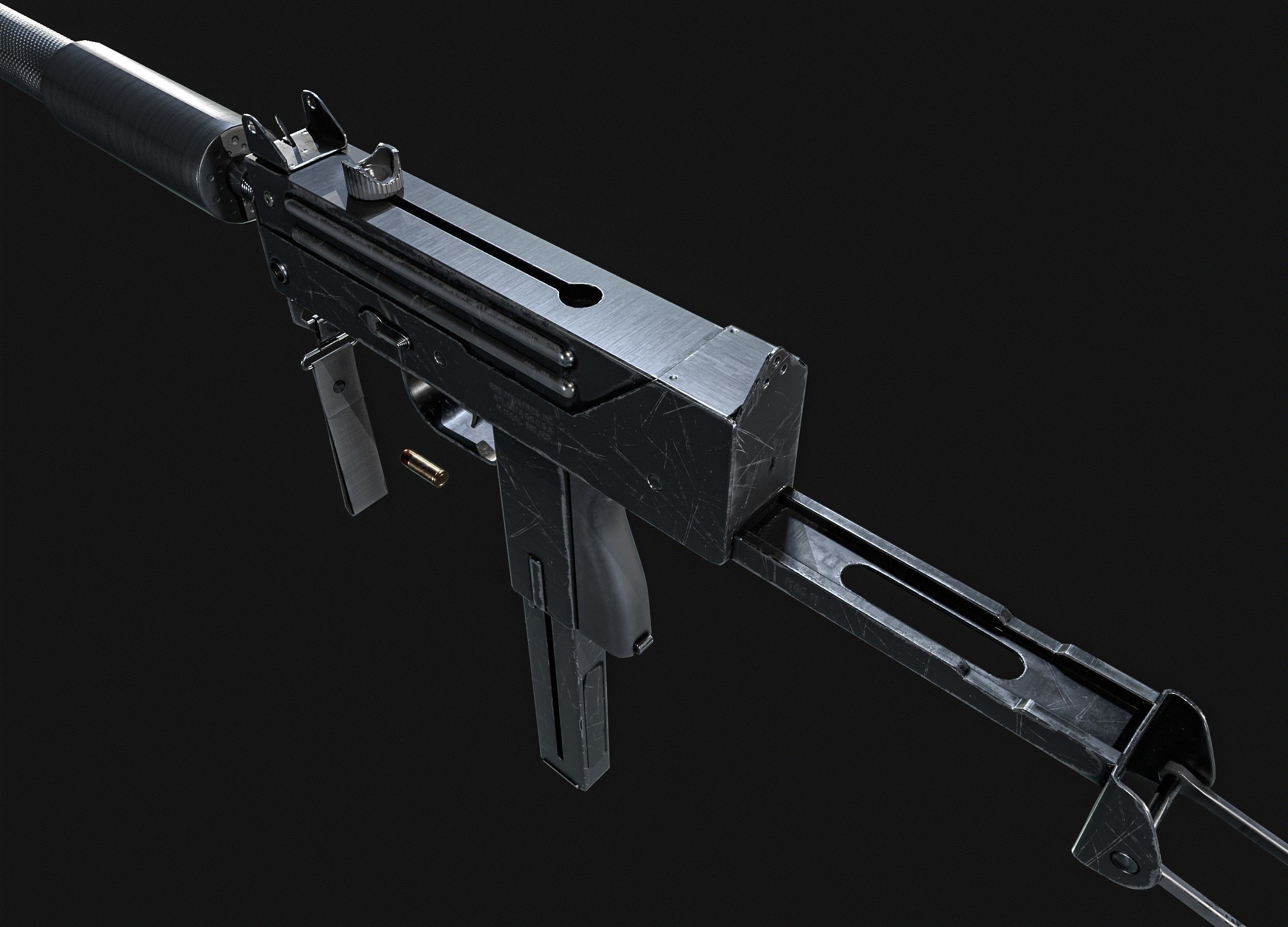 3D model MAC 11 SMG PACK VR / AR / low-poly | CGTrader