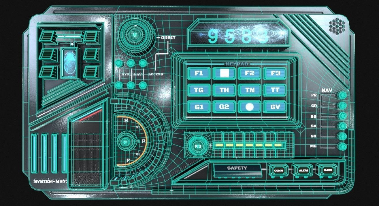 control panel 3D model | CGTrader