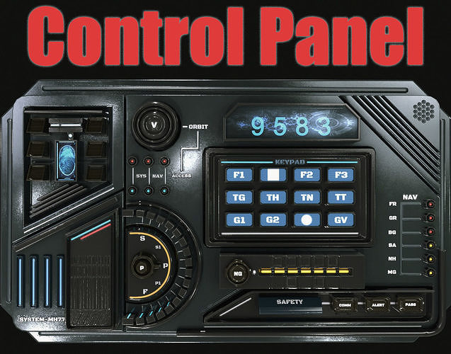 control panel 3D model | CGTrader