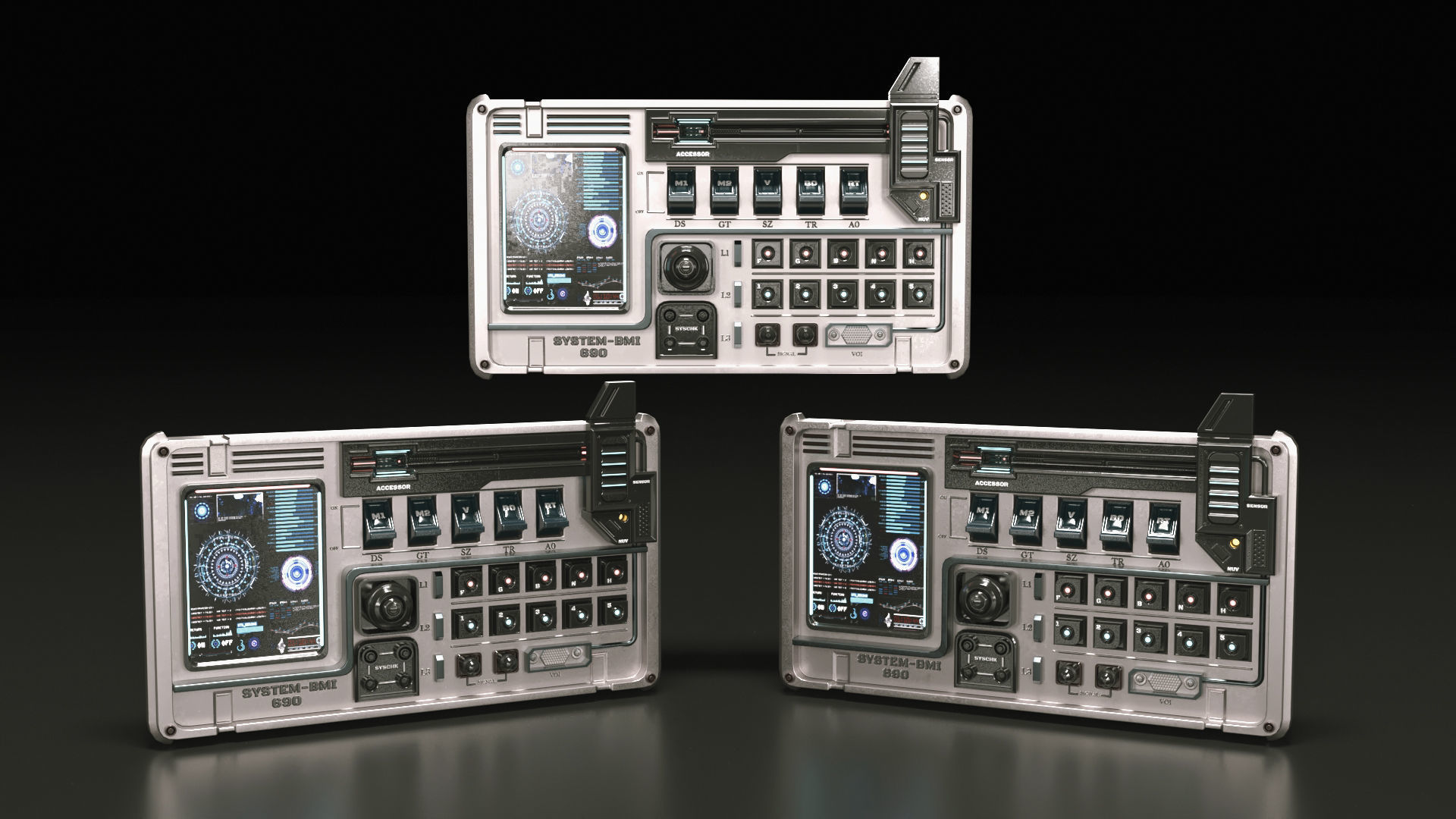 control panel 3D model | CGTrader