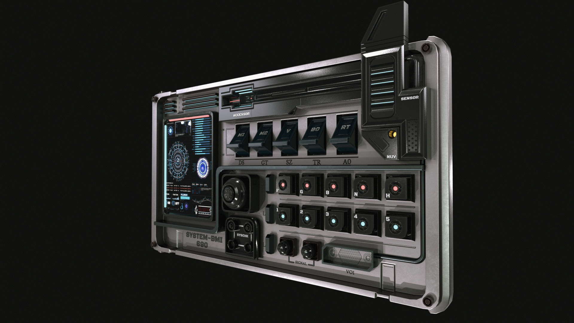 control panel 3D model | CGTrader