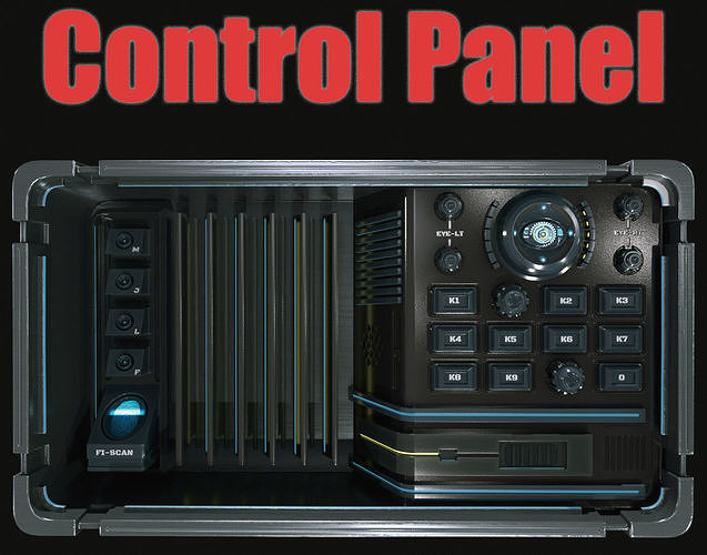 control panel 3D model | CGTrader