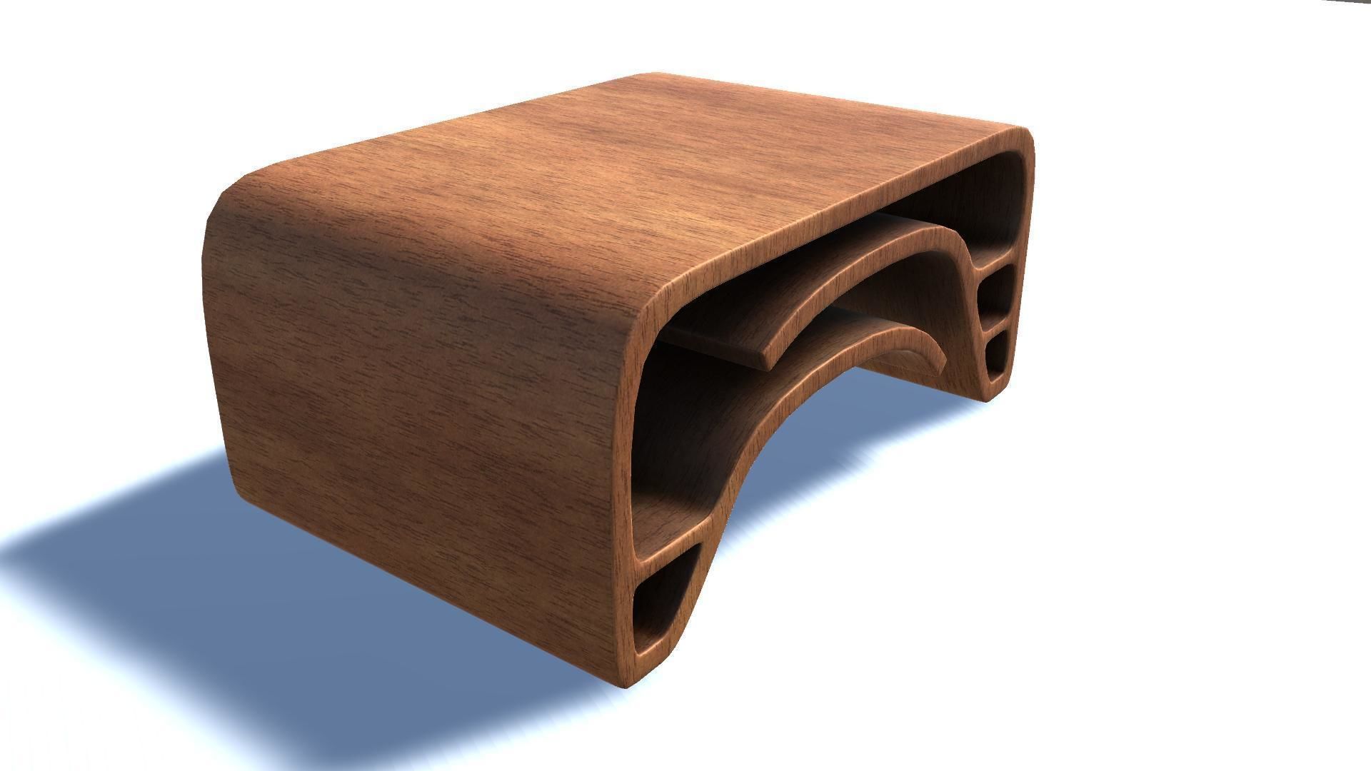 3D model Curved Center Table VR / AR / low-poly | CGTrader