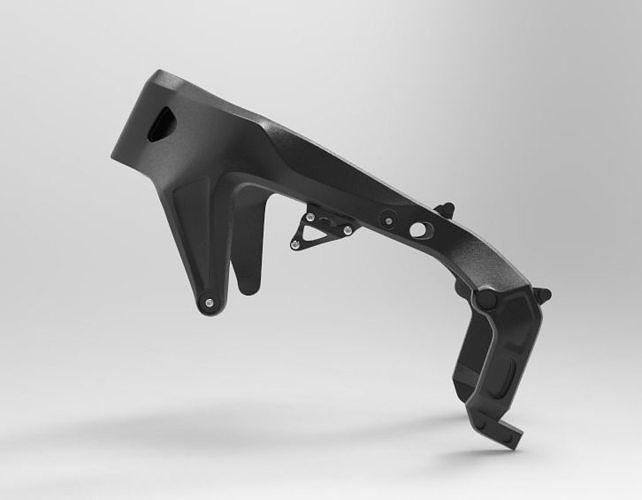 YAMAHA MT09 MAIN FRAME REAL SCALE telaio principale 3D model 3D ...