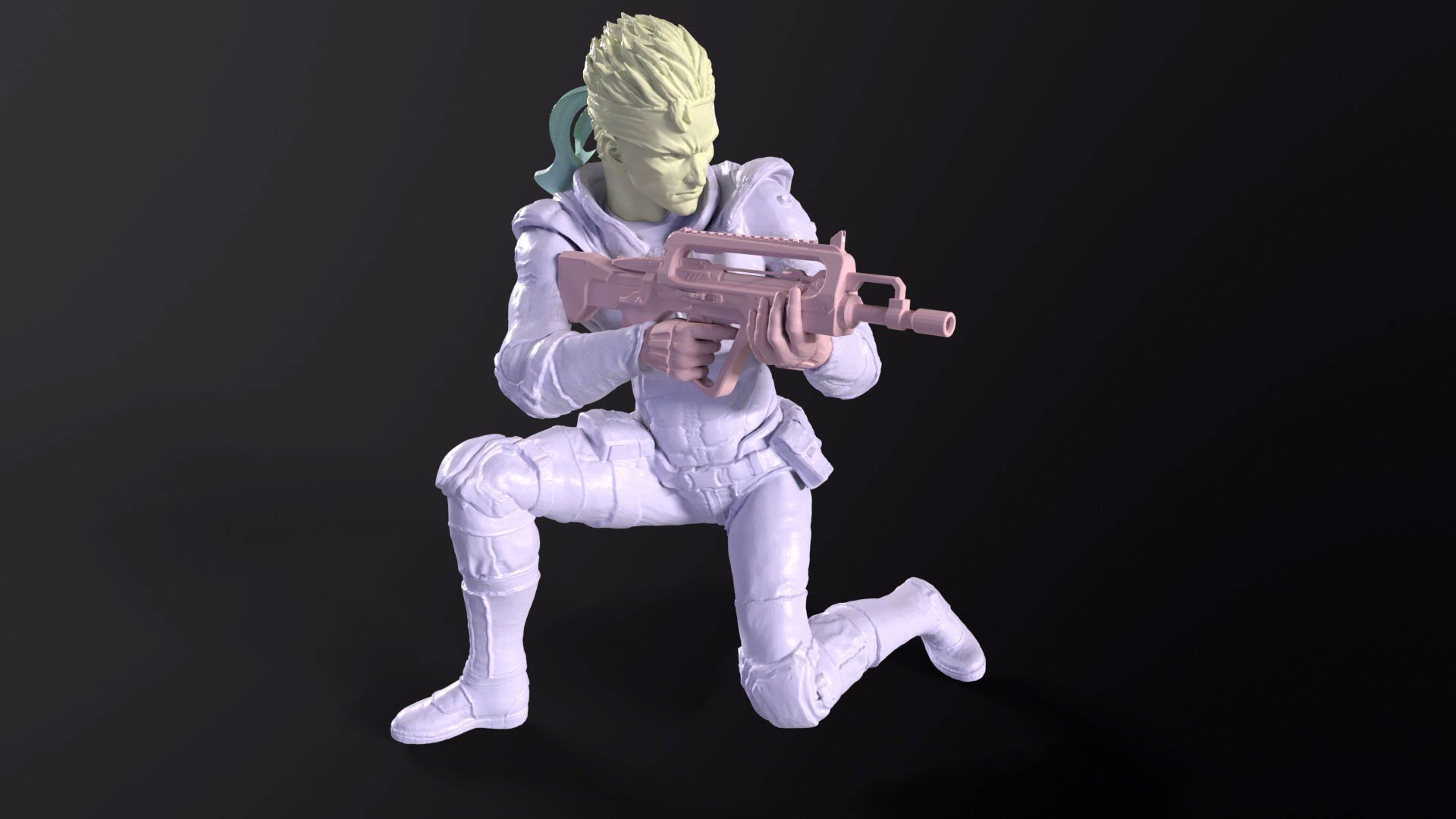 Solid Snake Printable fan art from MGS 3D model 3D printable | CGTrader