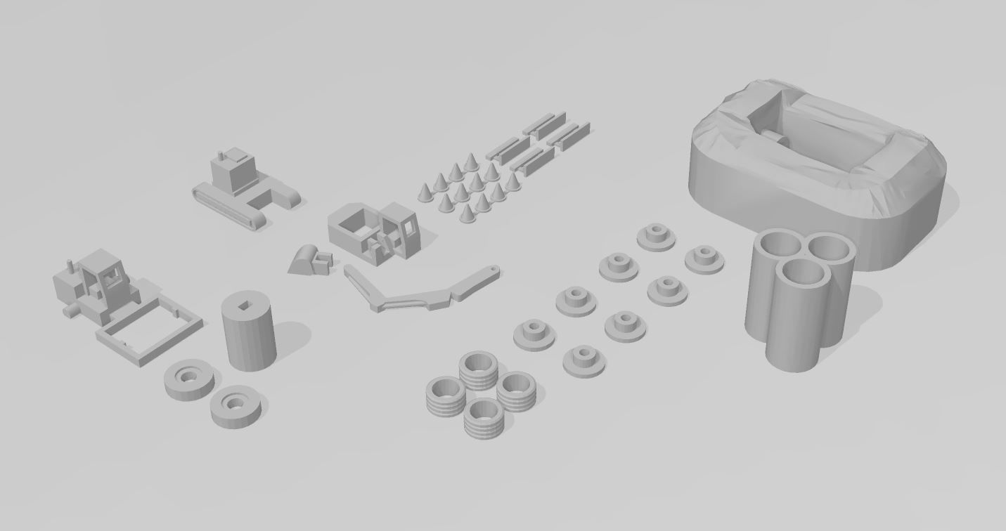 Road Work Site by Outland Models 3D Printable 3D model 3D printable ...