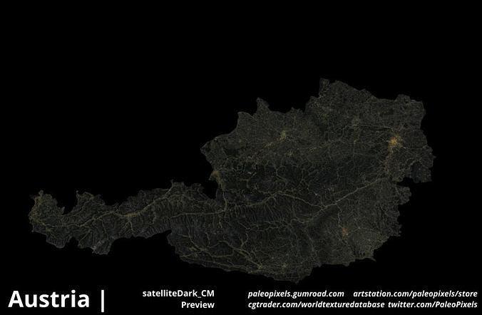 Austria Night High resolution Maps and masks Texture | CGTrader