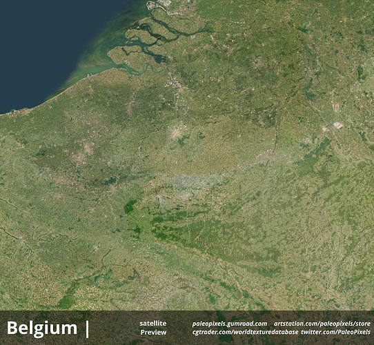 Belgium Satellite High resolution Maps and masks Texture | CGTrader