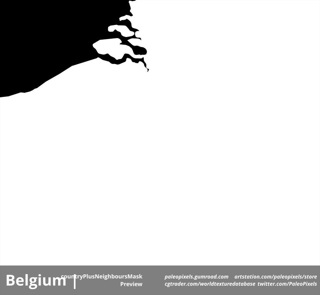 Belgium FBX 3D printable mesh High resolution Maps and masks 3D model ...