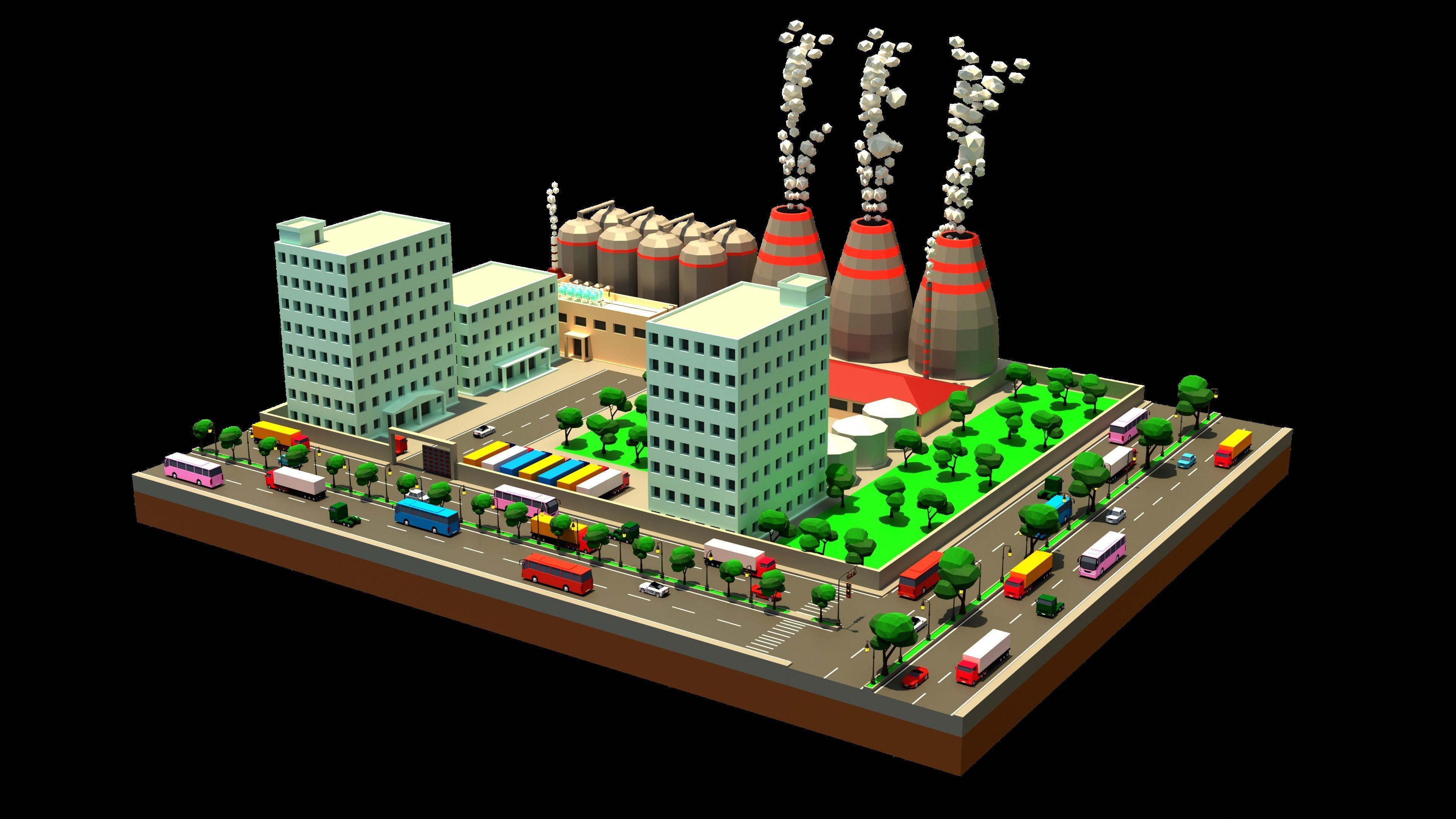 3D model Factory T1 VR / AR / low-poly | CGTrader