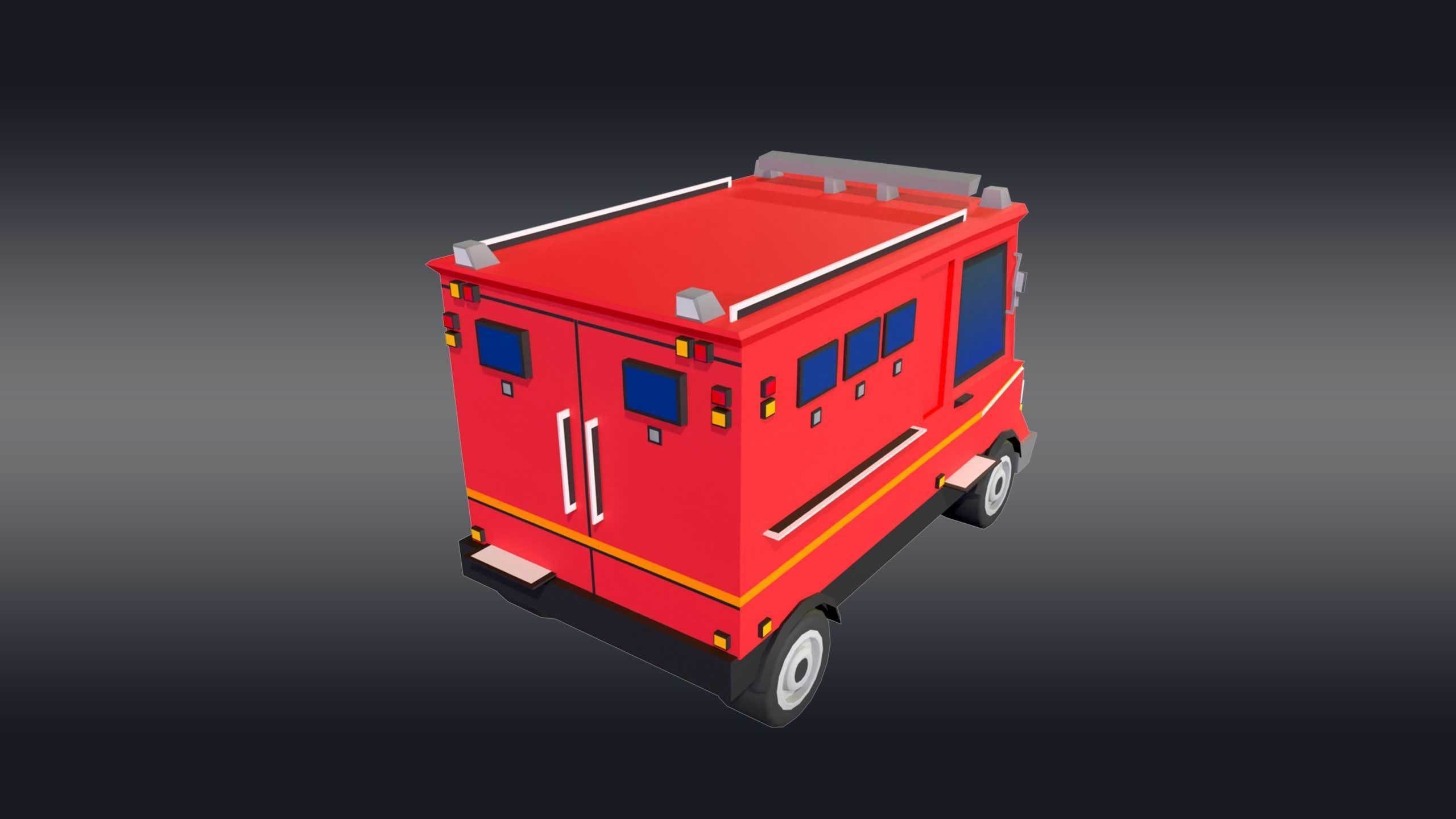 Cartoonish Police Car 3D model | CGTrader