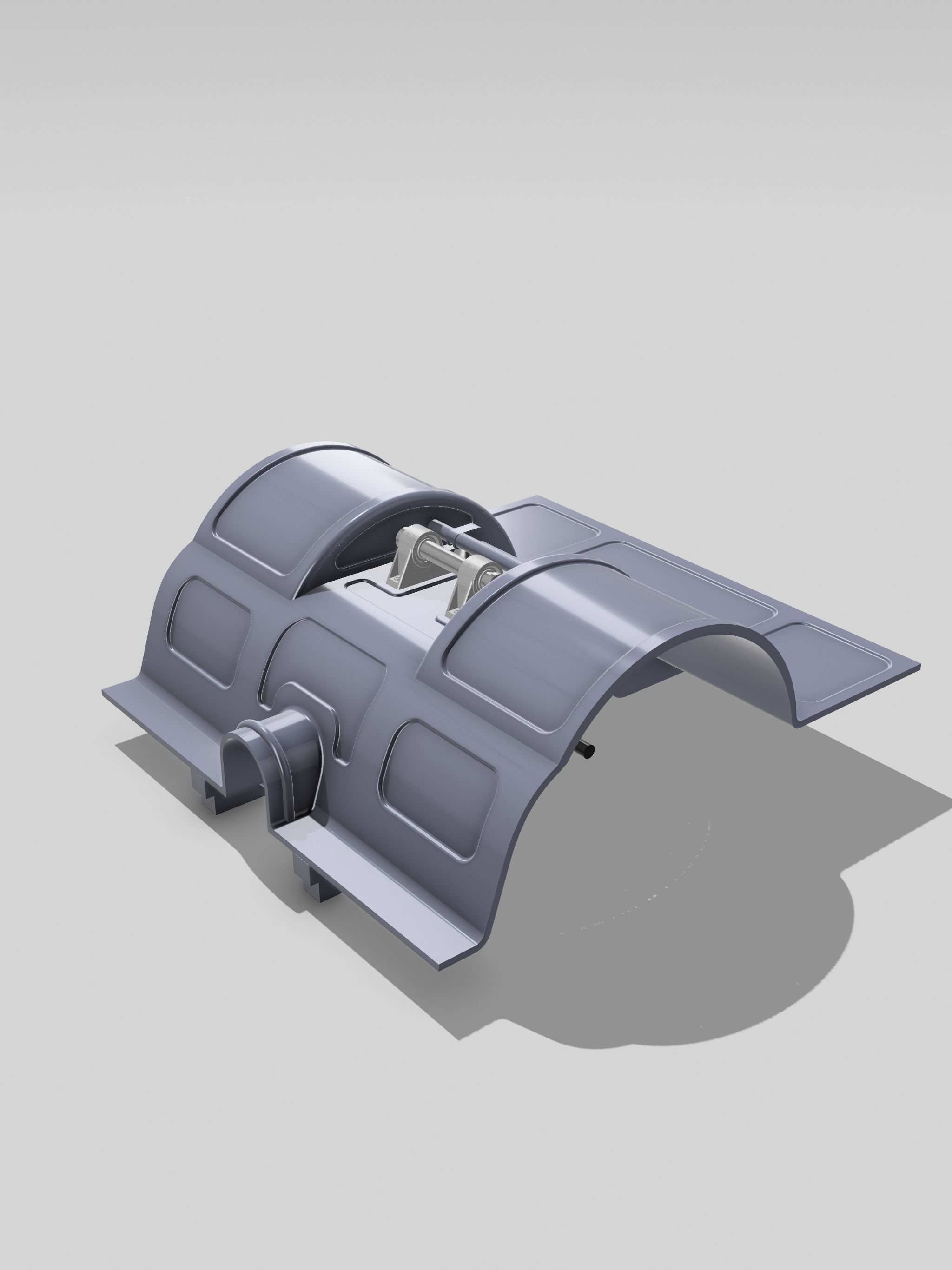 Pro Street Tubbed rear chassis clip complete 3D model 3D printable ...