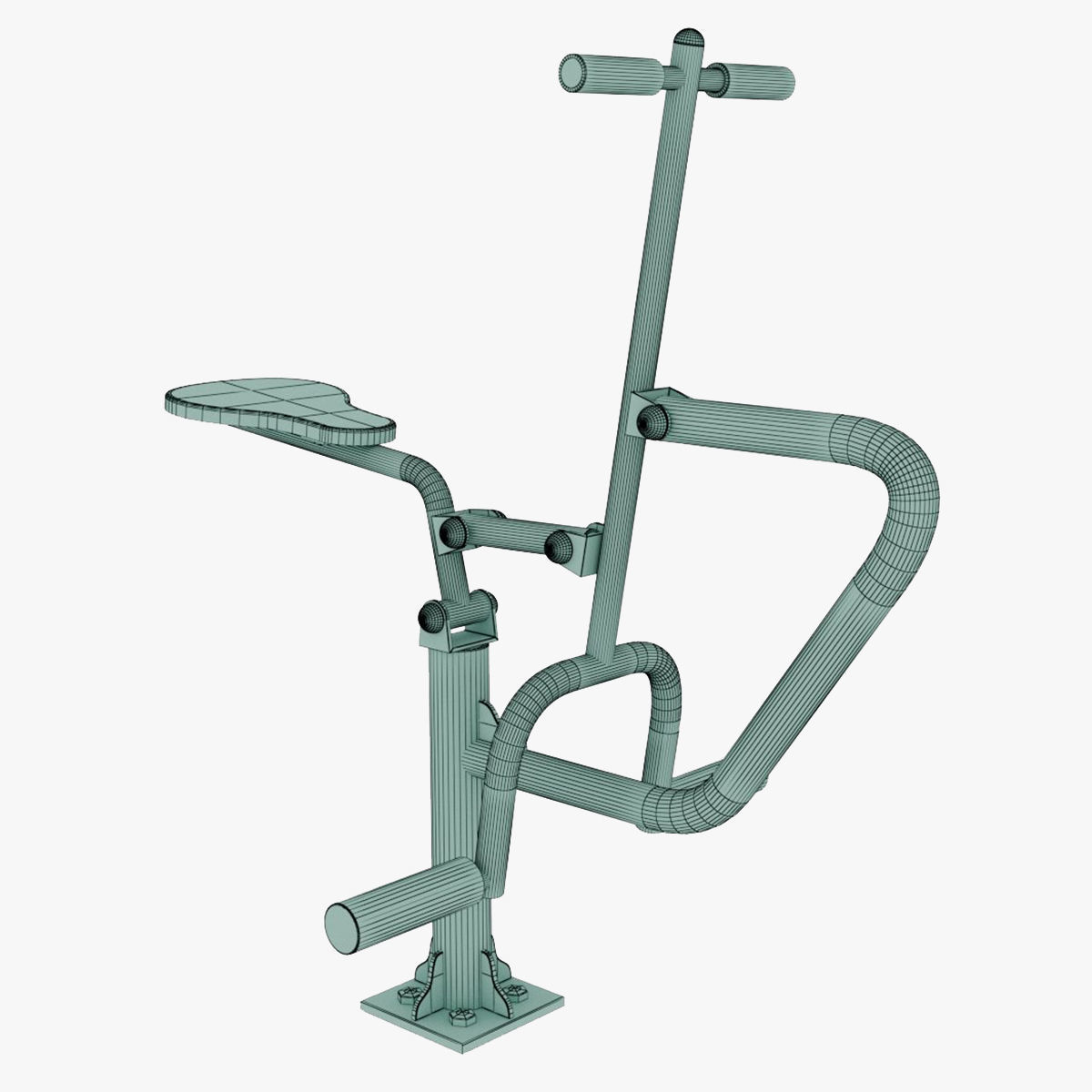 Realistic Outdoor Gym set 3D model | CGTrader