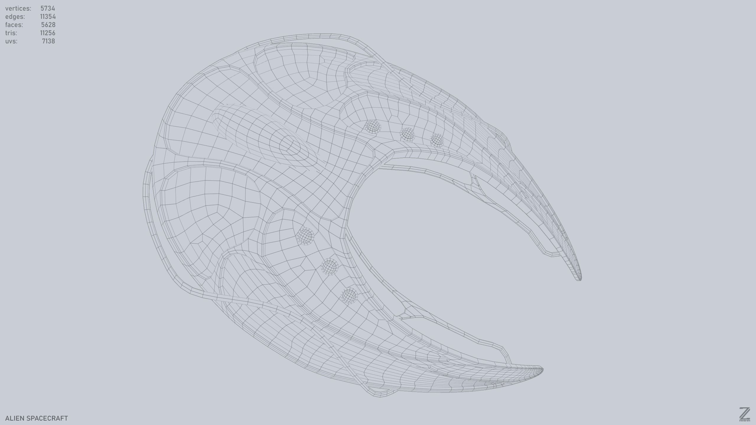 3D model Alien spacecraft VR / AR / low-poly | CGTrader