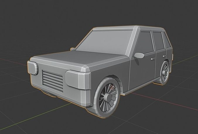 Low poly car 3D model 3D printable | CGTrader