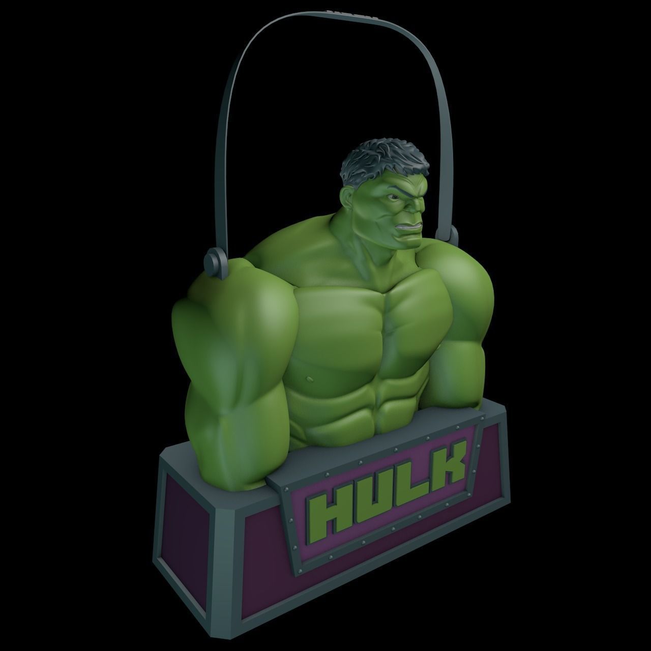 Popcorn Hulk Marvel 3D model | CGTrader