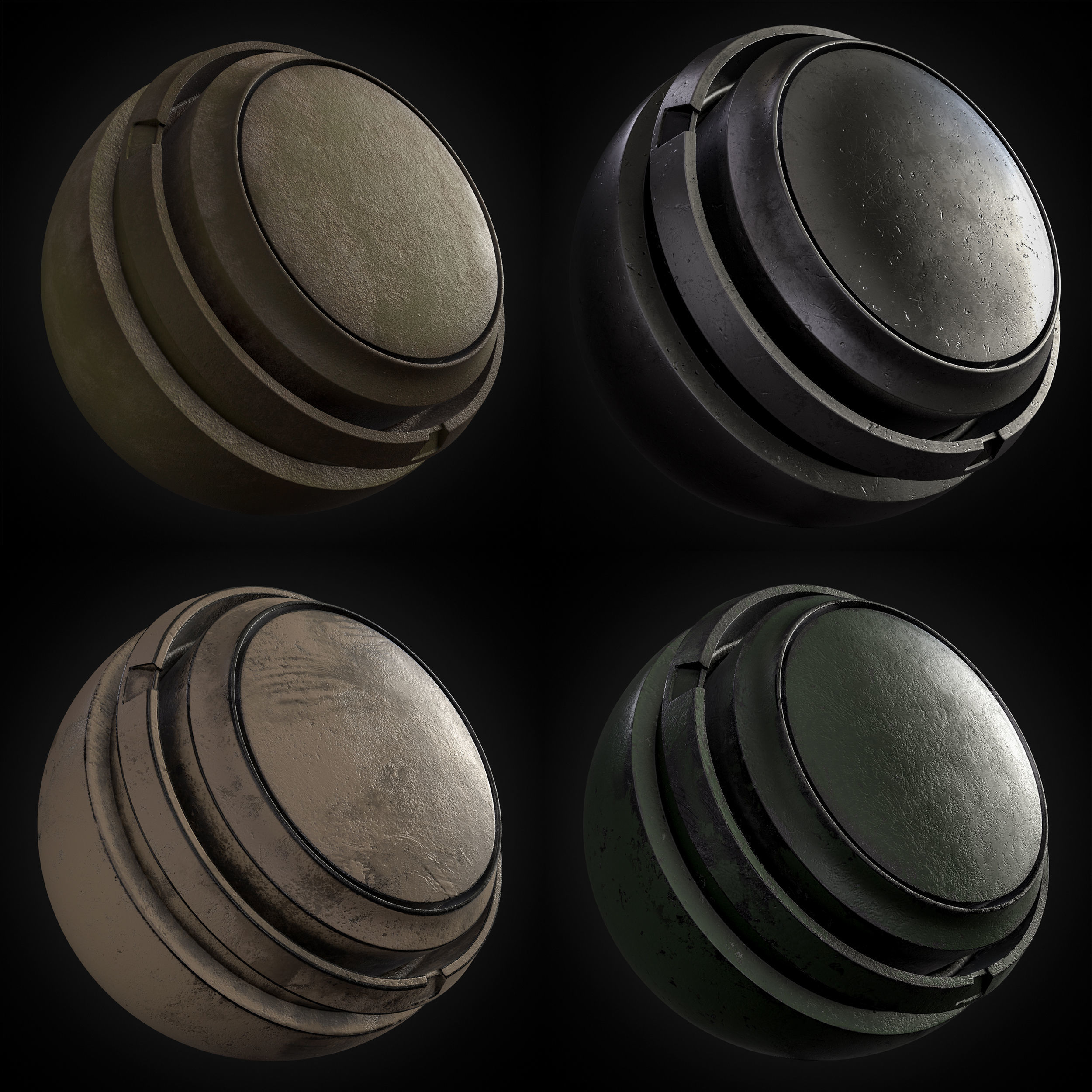 Military Metal Smart Materials Collection 3D model | CGTrader