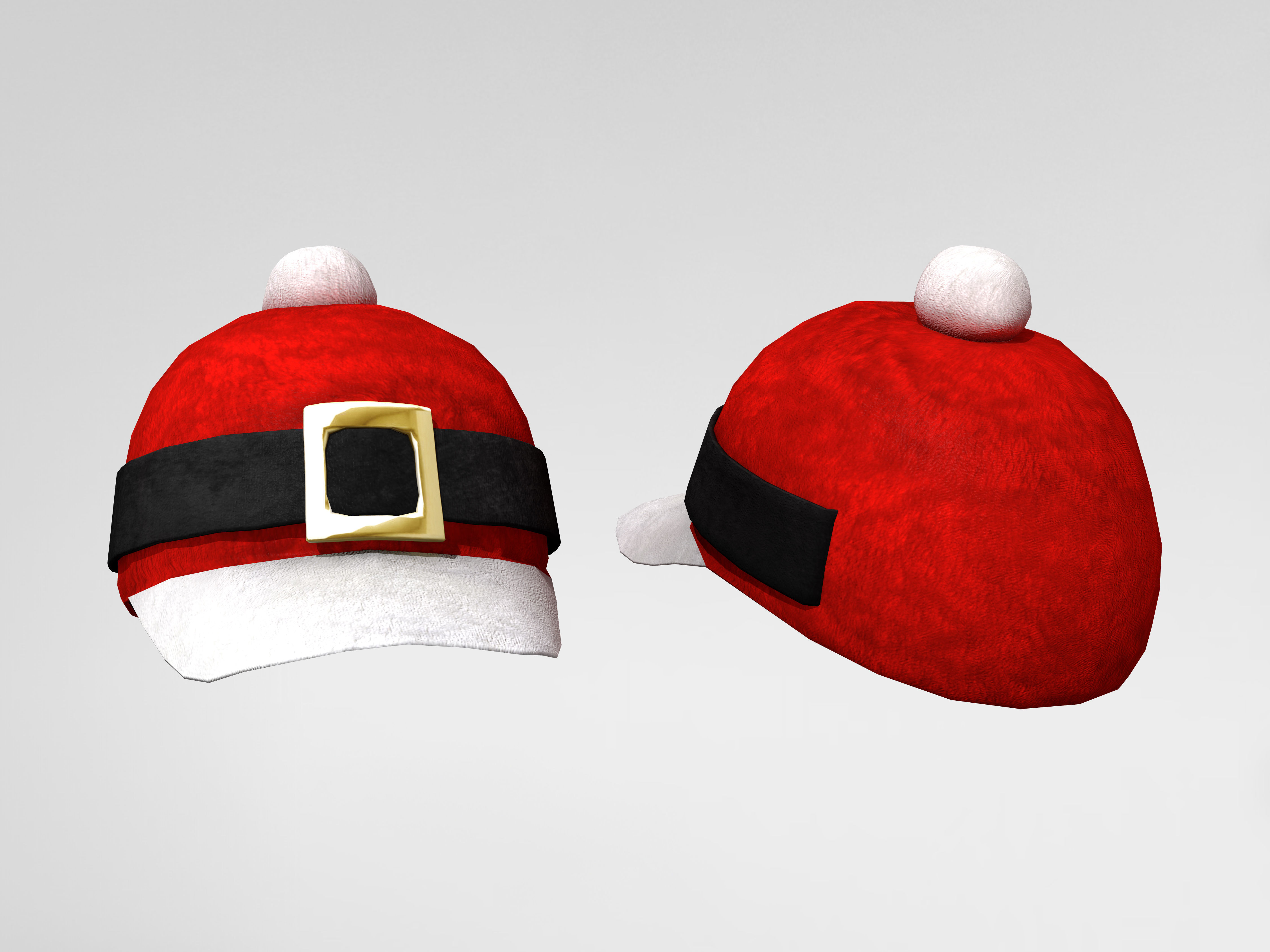 3D model Christmas Santa Cap VR / AR / low-poly | CGTrader