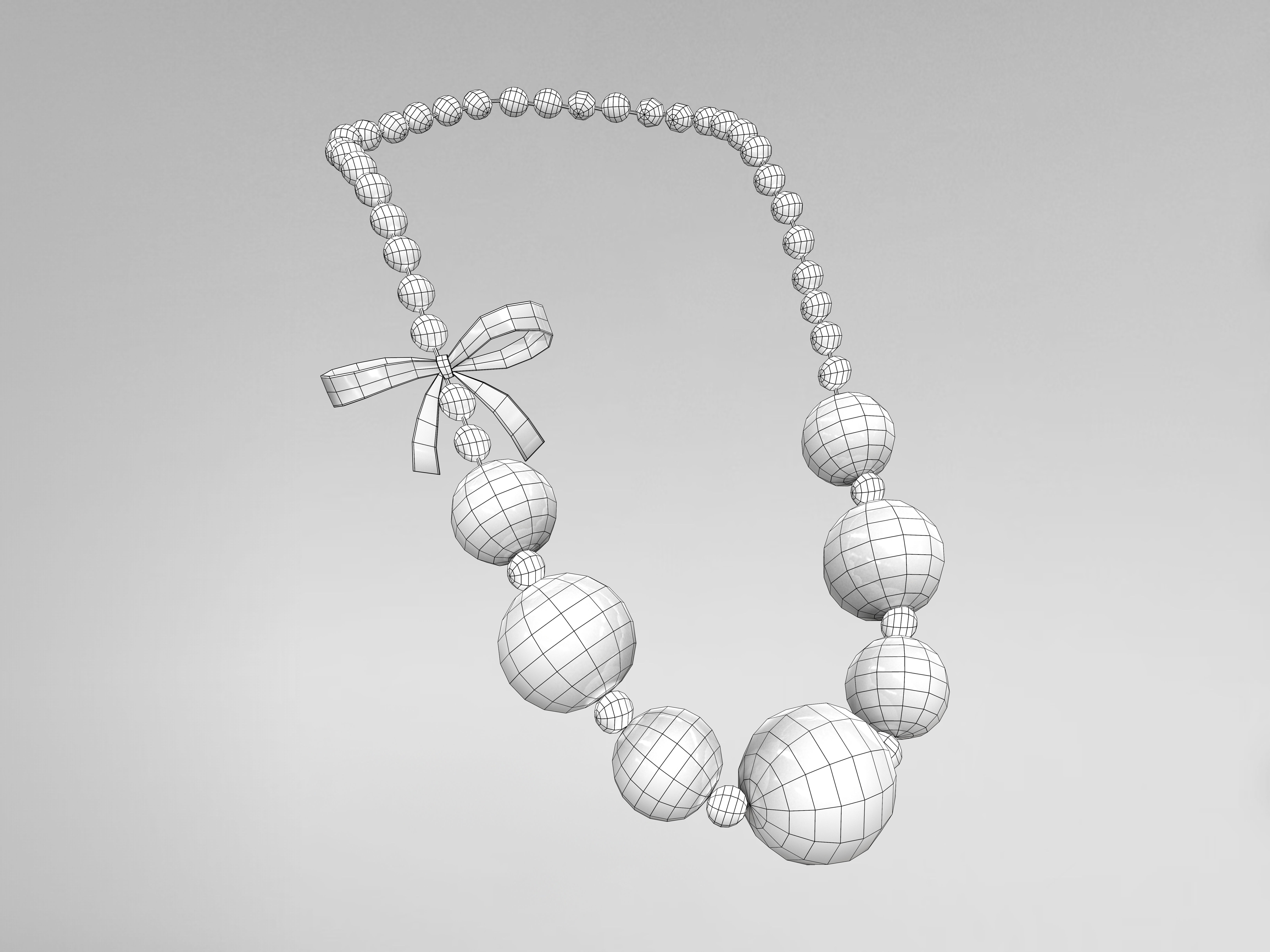 3D model Christmas Necklace VR / AR / low-poly | CGTrader