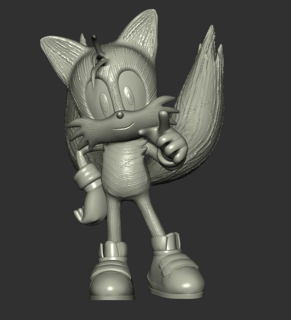 Tails - Sonic the Hedgehog 3D model 3D printable | CGTrader