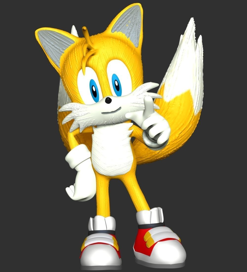 Tails - Sonic the Hedgehog 3D model 3D printable | CGTrader