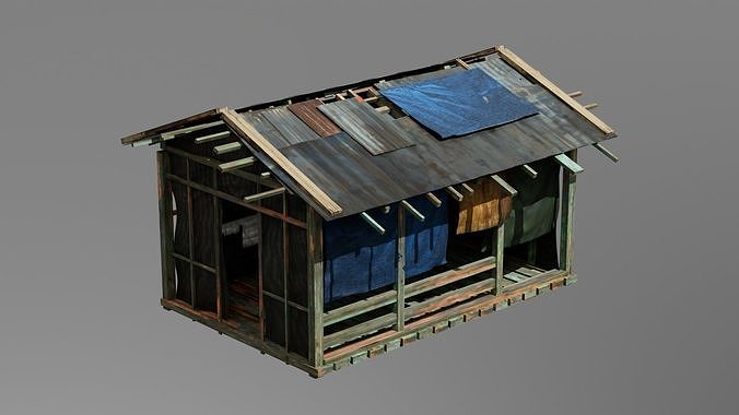 slums house free 3D model | CGTrader