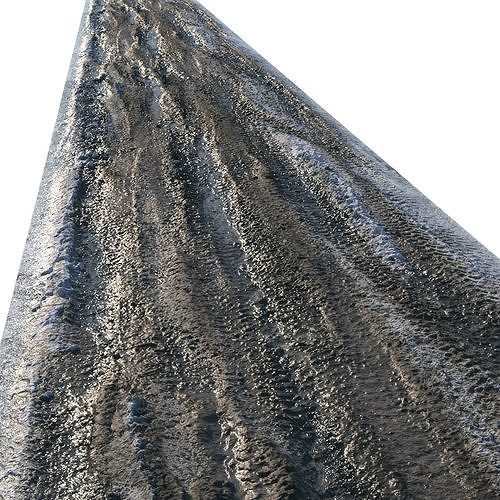 Spring muddy road 03 - 14 meters 3D model | CGTrader