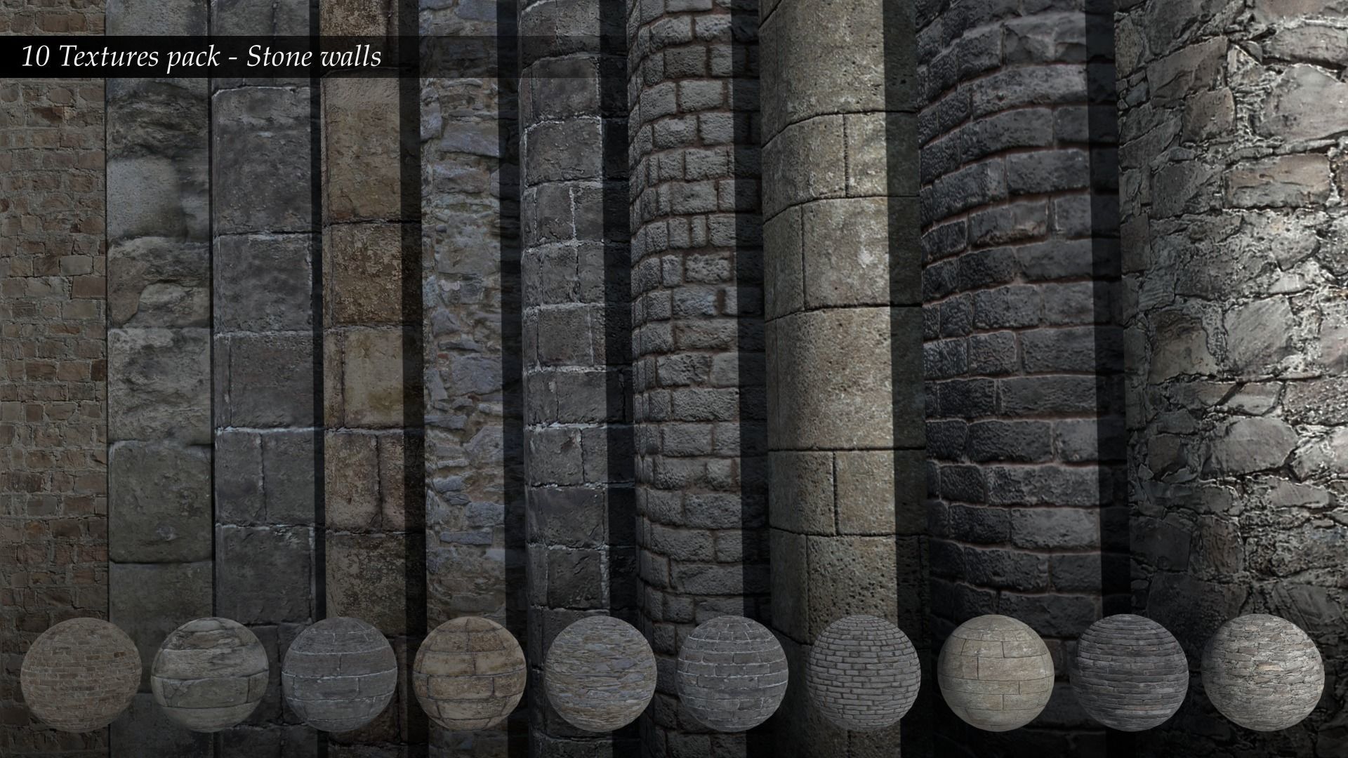 Textures Pack 6 - Stone walls Texture | CGTrader