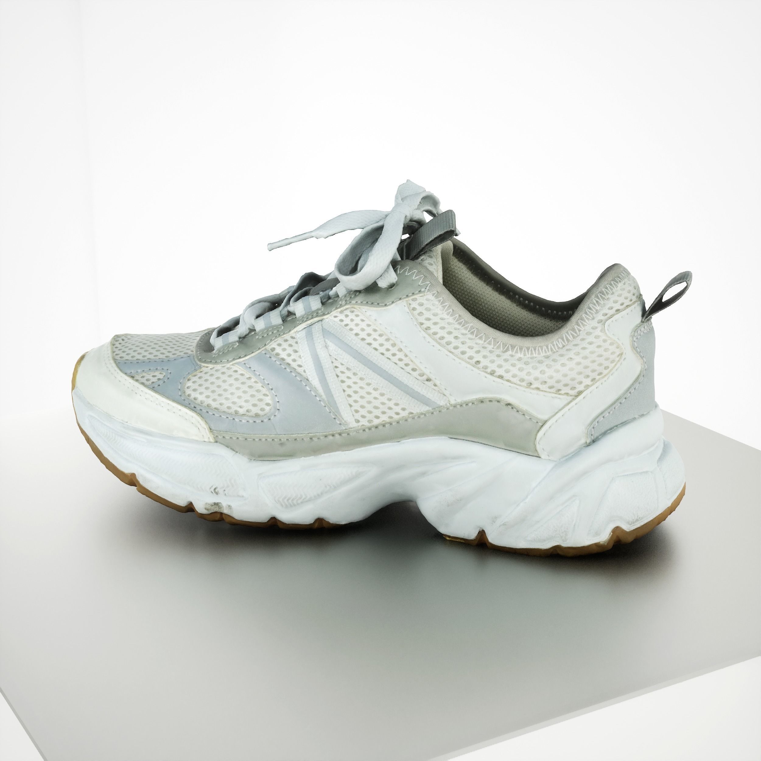 White Mesh Running Shoes Athletic Shoes 3D model | CGTrader