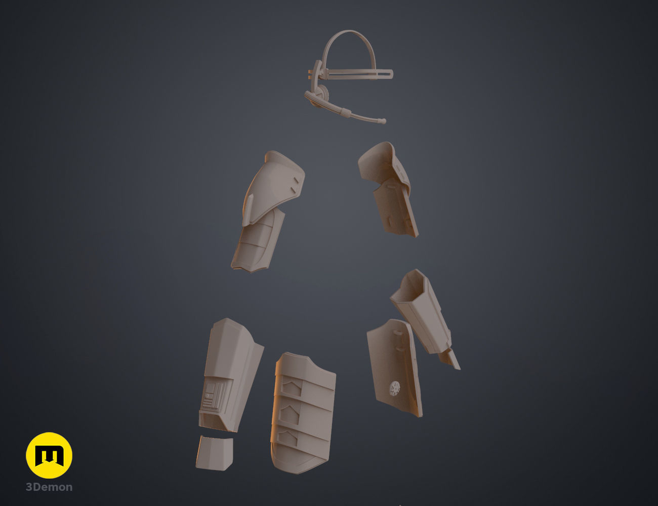 Shin Hati Cosplay Armor Star Wars Ahsoka 3D model 3D printable | CGTrader