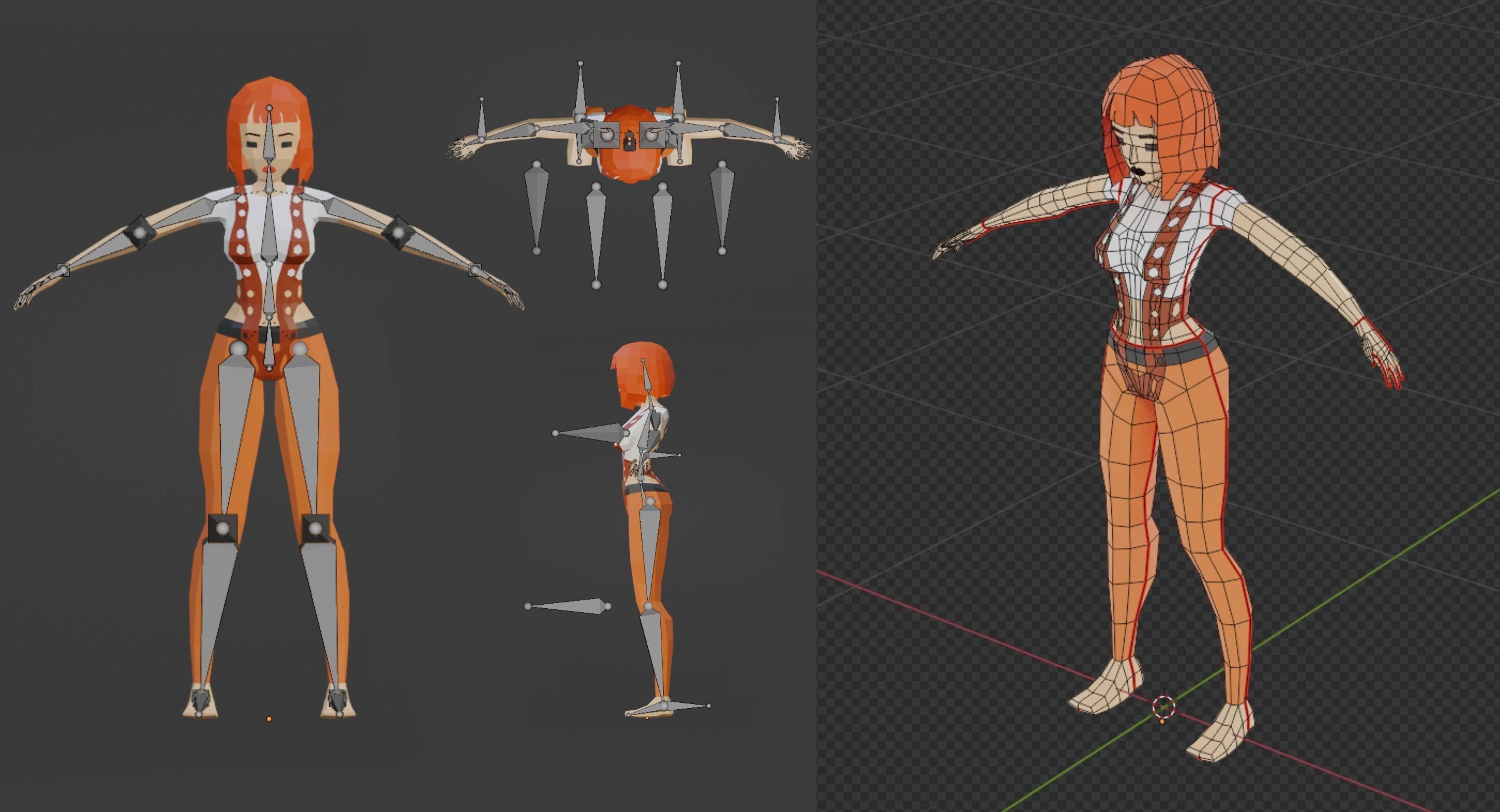 3D model Low poly model of LiLu VR / AR / low-poly | CGTrader