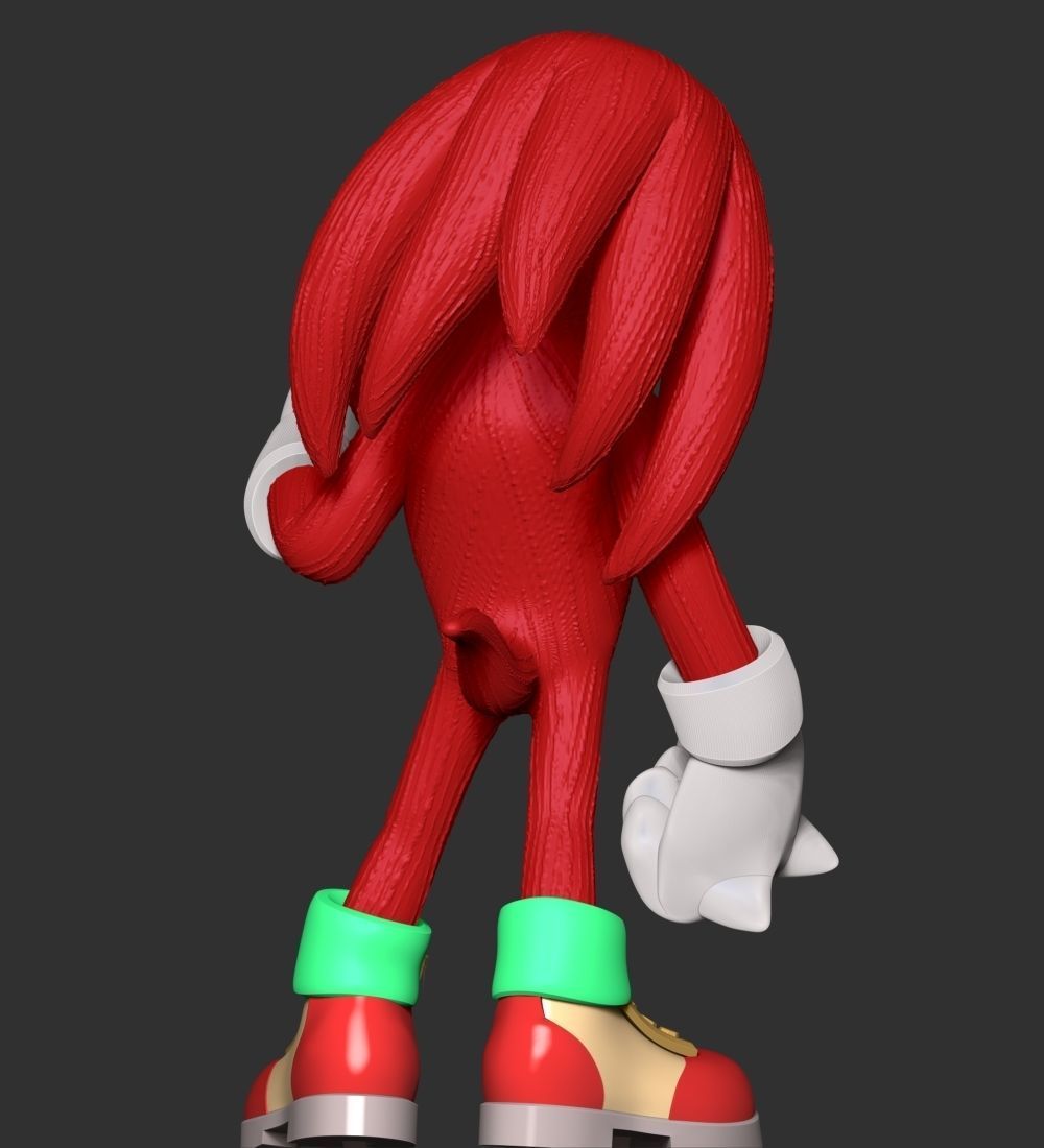 Knuckles Sonic The Hedgehog 3d Model 3d Printable Cgtrader