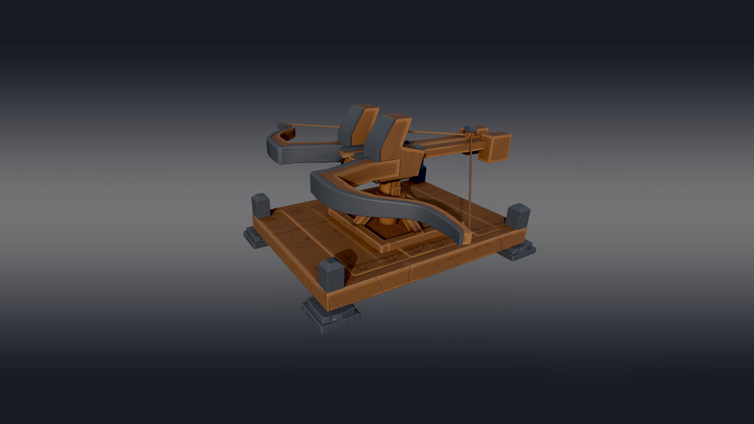 Ballista Catapult 3D model animated rigged | CGTrader