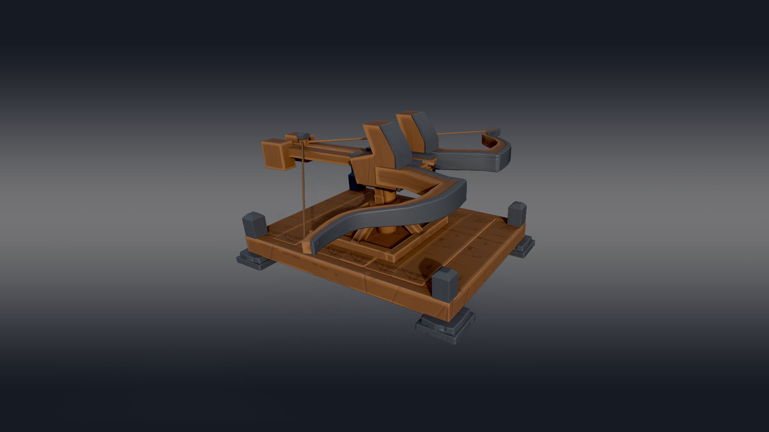 Ballista Catapult 3D model animated rigged | CGTrader