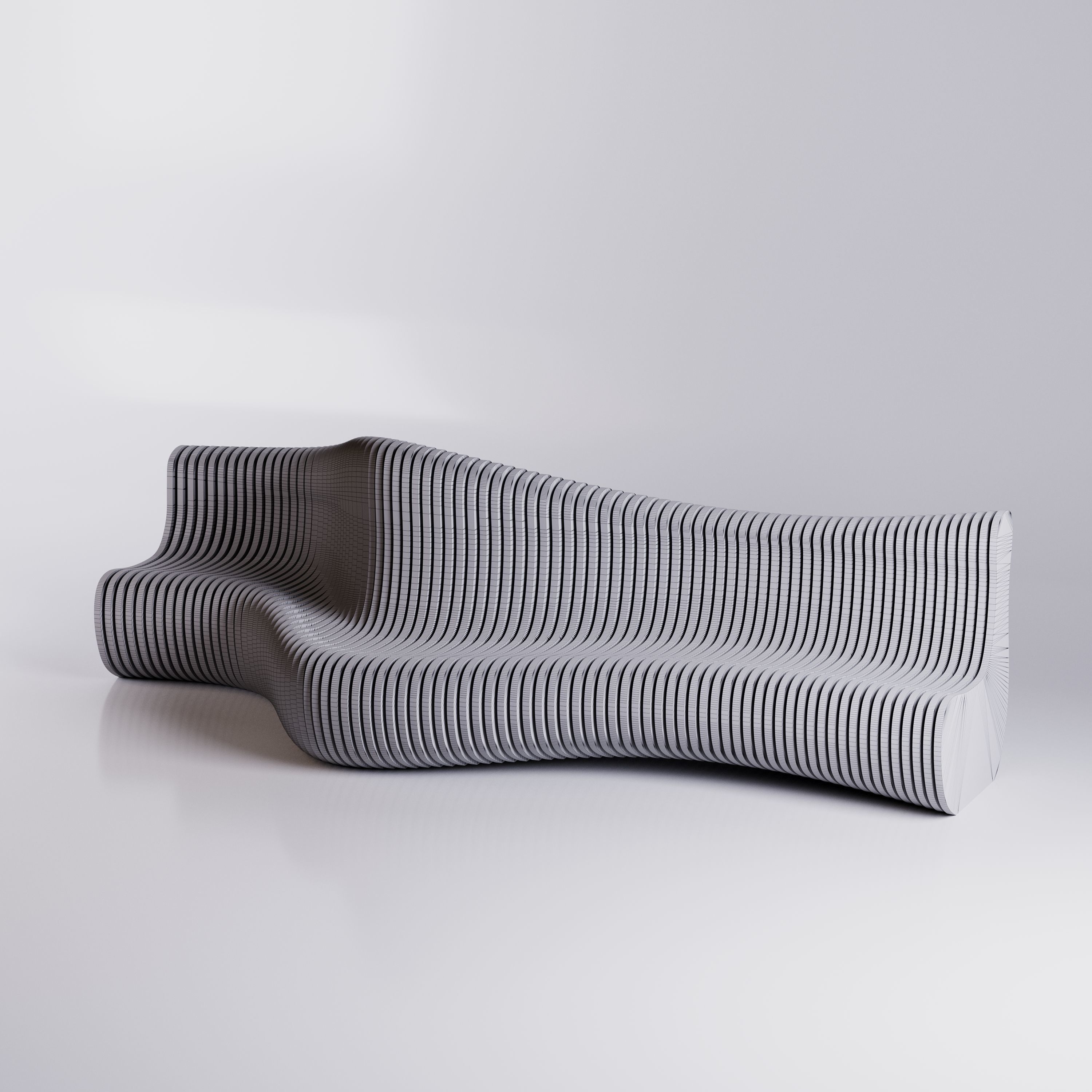 Parametric Bench 3D model | CGTrader