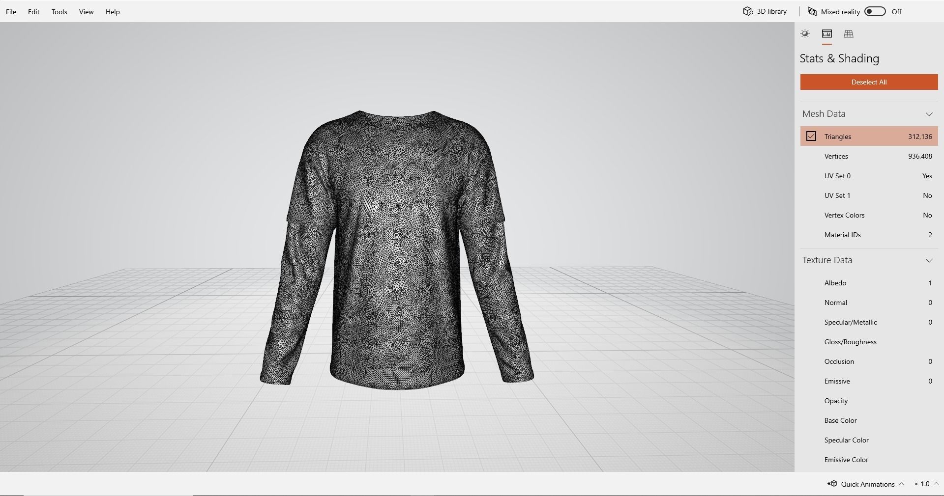 Full Sleeve Casual T-Shirt for Men 3D model | CGTrader