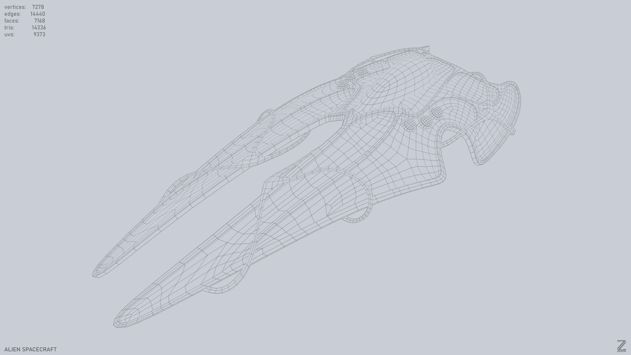 3D model Alien spacecraft VR / AR / low-poly | CGTrader