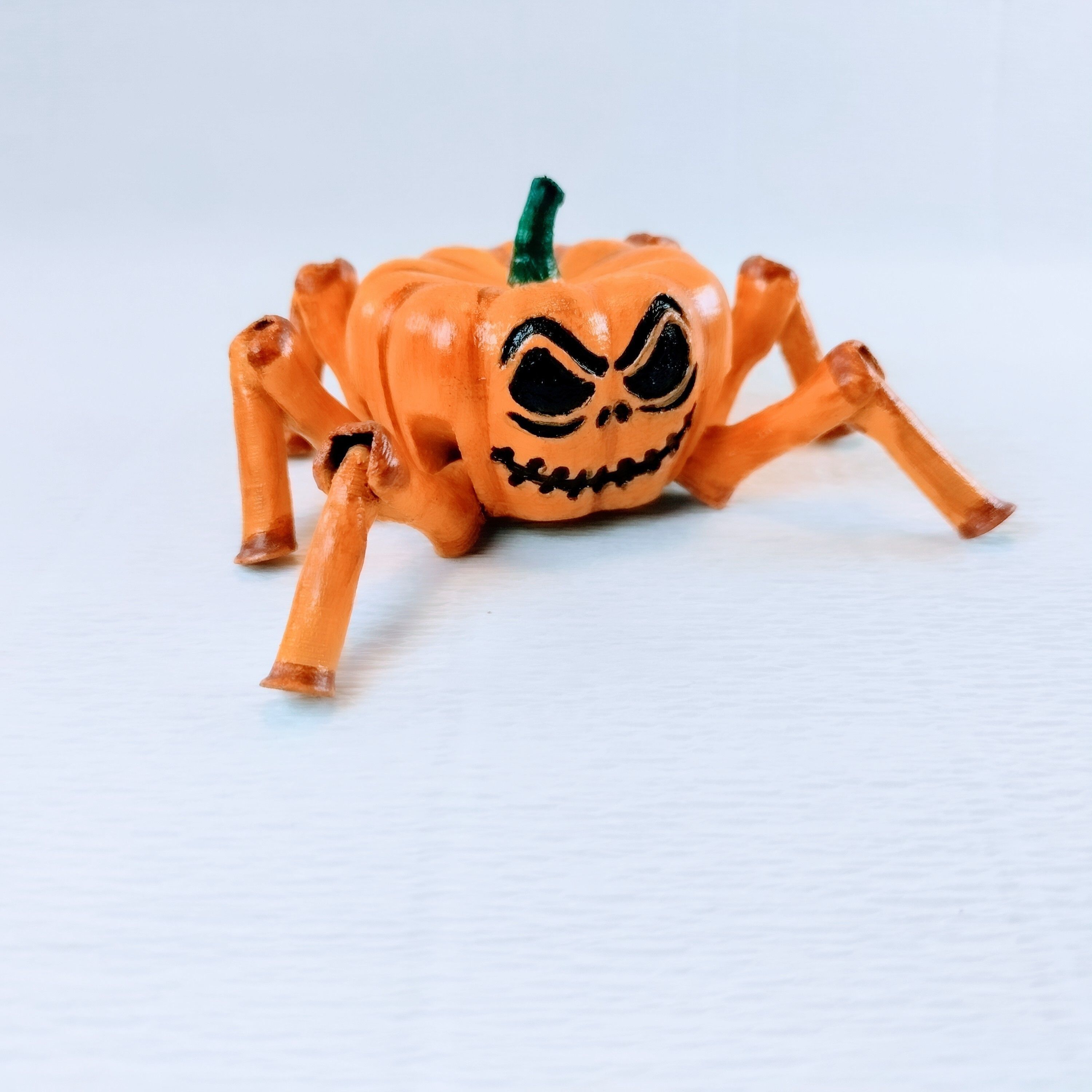 Halloween 3d flexi pumpkin spider 3D model 3D printable | CGTrader