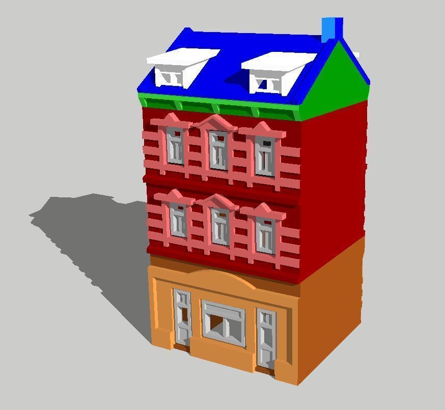 Half Timbered House by Outland Models 3D Printable 3D model 3D ...