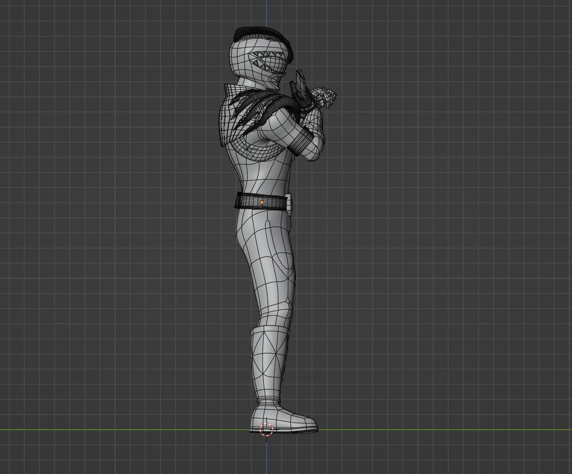 Green Ranger - Mighty Morphin Power Ranger 3D model rigged | CGTrader
